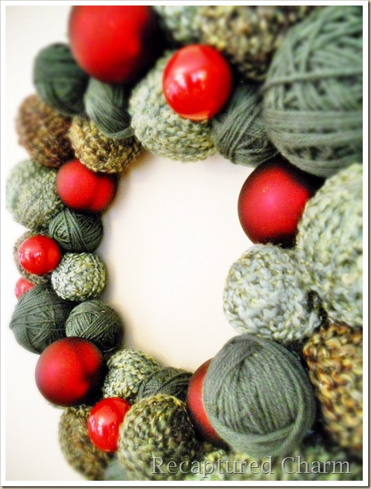 Recaptured Charm: Holiday Yarn Wreath